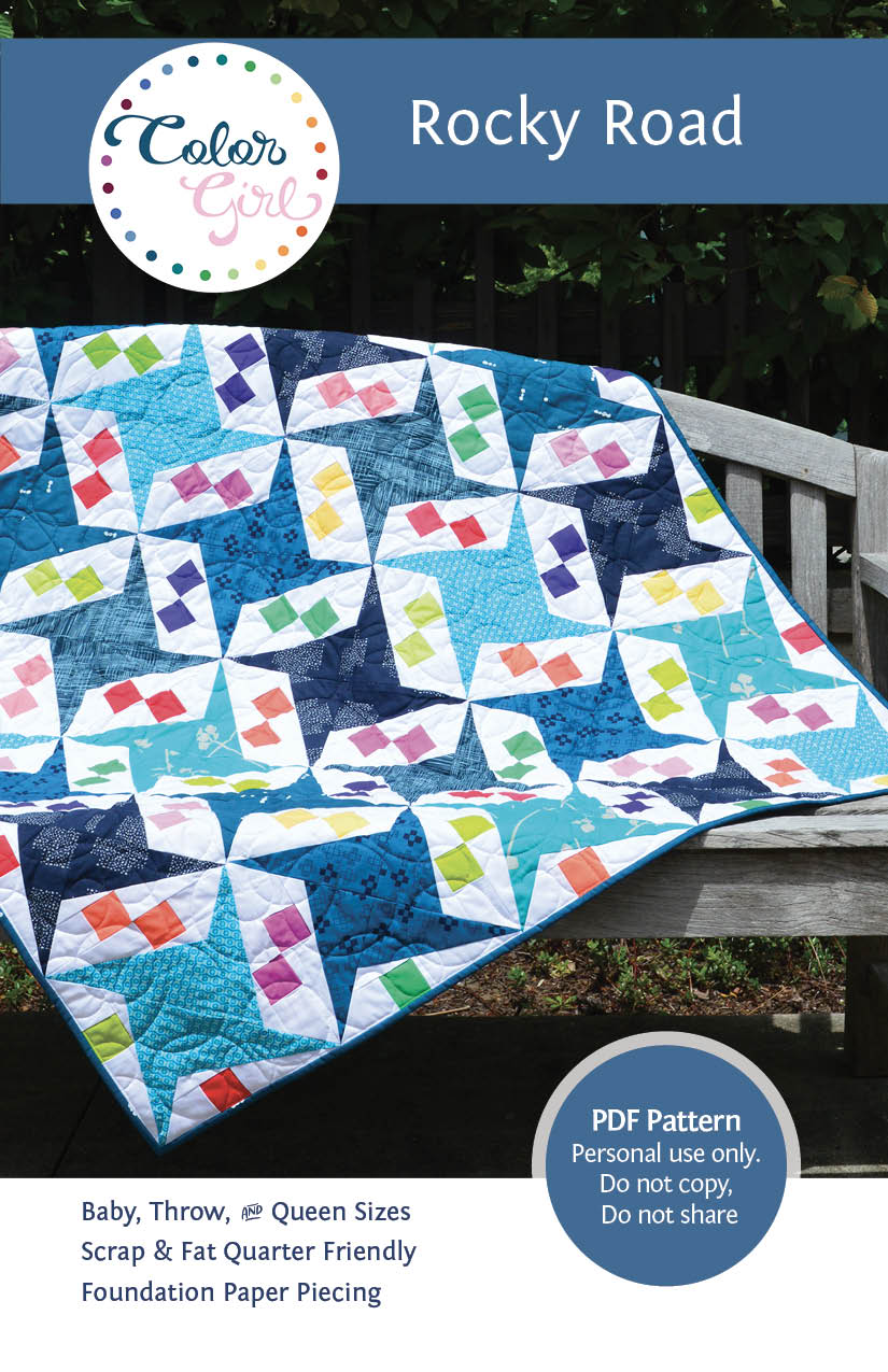 Rocky Road Quilt Pattern – Color Girl Quilts