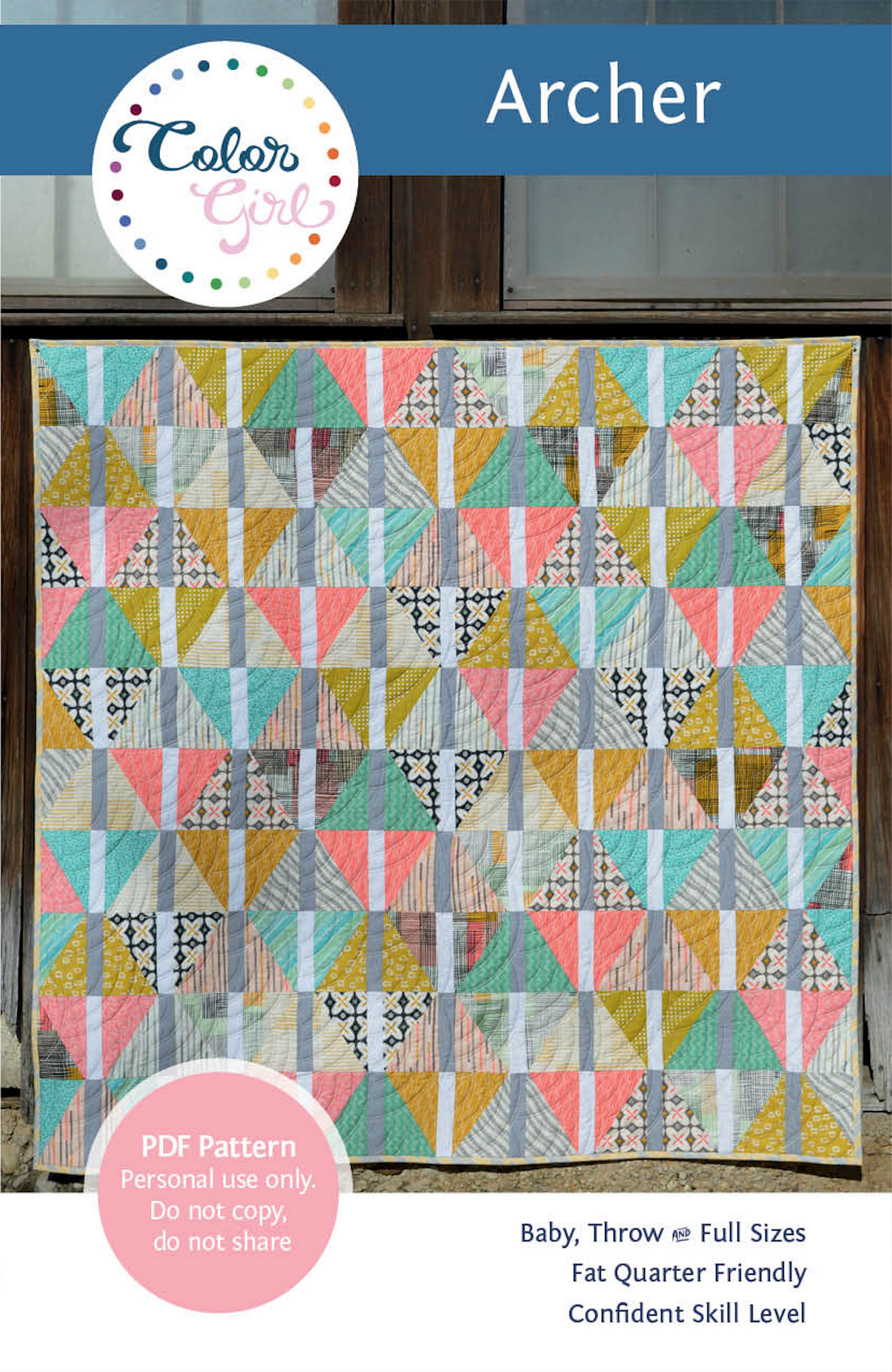 Archer Quilt Pattern – Color Girl Quilts