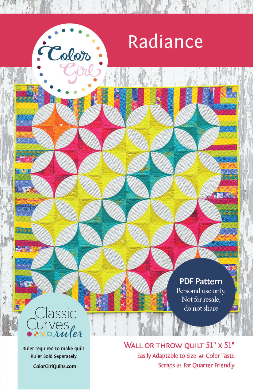 Radiance Quilt Pattern – Color Girl Quilts