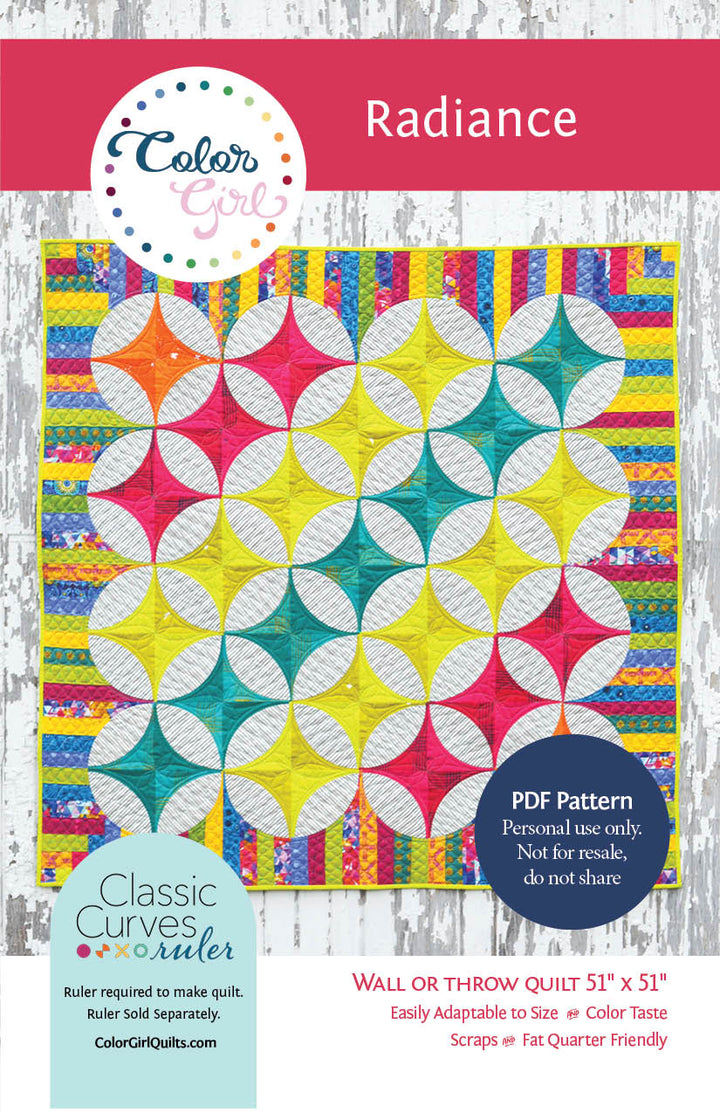 Classic Curves Ruler and Patterns – Color Girl Quilts