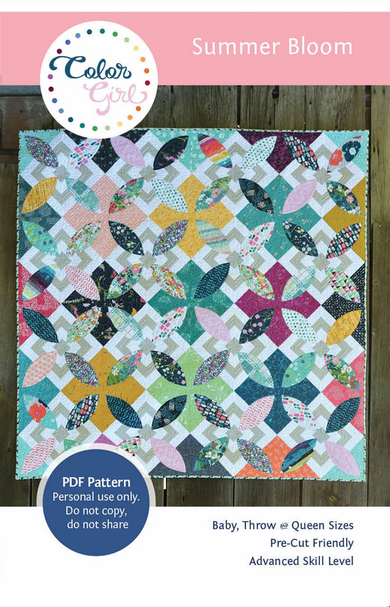 Summer Bloom Quilt Pattern – Color Girl Quilts